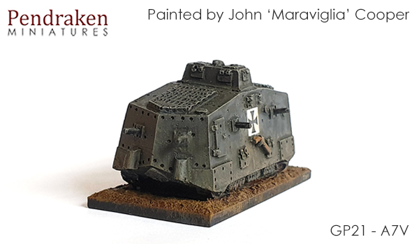 Pendraken 10mm WWI German A7V tank