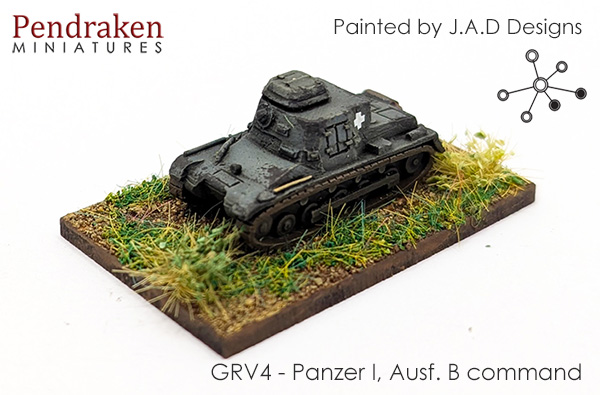 Pendraken 10mm WWII German Panzer I, Ausf. B command