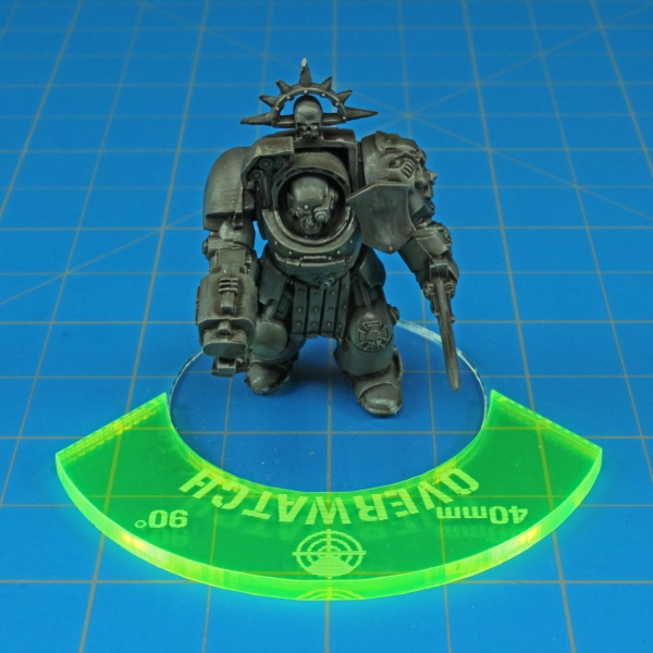 Armageddon Overwatch Tokens 40mm Bases Fluorescent Green 3