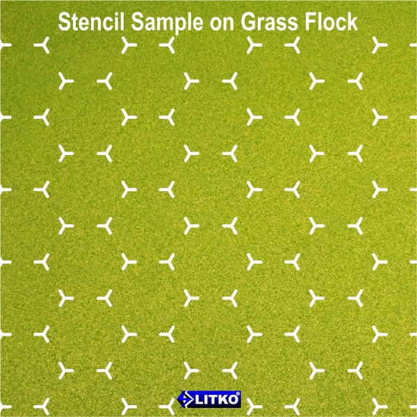 2& Hex Grid Stencil Star Pattern