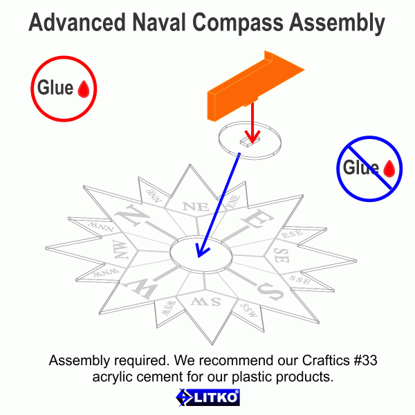 Advanced Naval Compass Clear