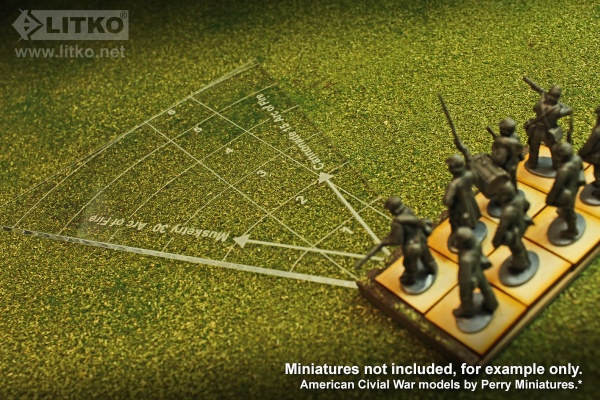 Artillery Template Regimental Fire & Fury Clear