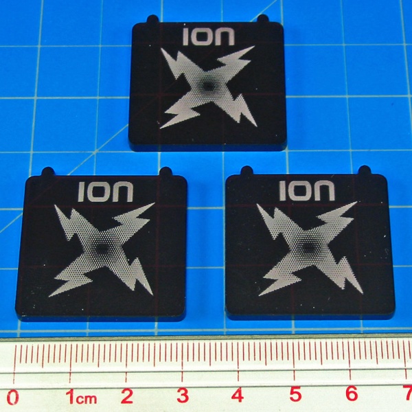 Space Fighter Ion Bomb Templates Translucent Red 3