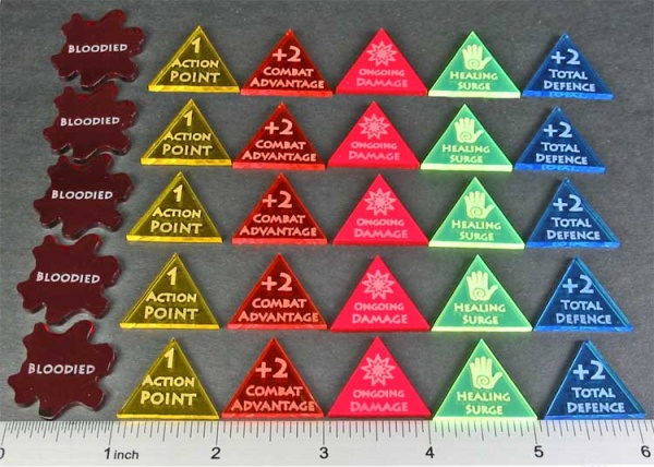 4E Action Token Set Multi Color 30