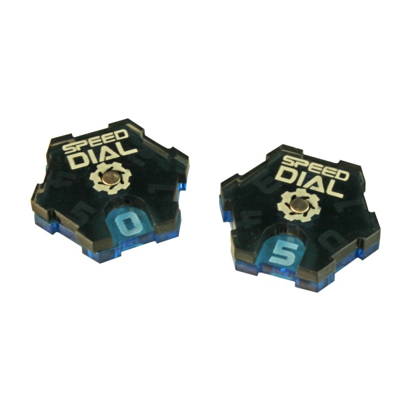 Speed Dials 0-5 SW Armada Fluorescent Blue & Translucent Grey 2