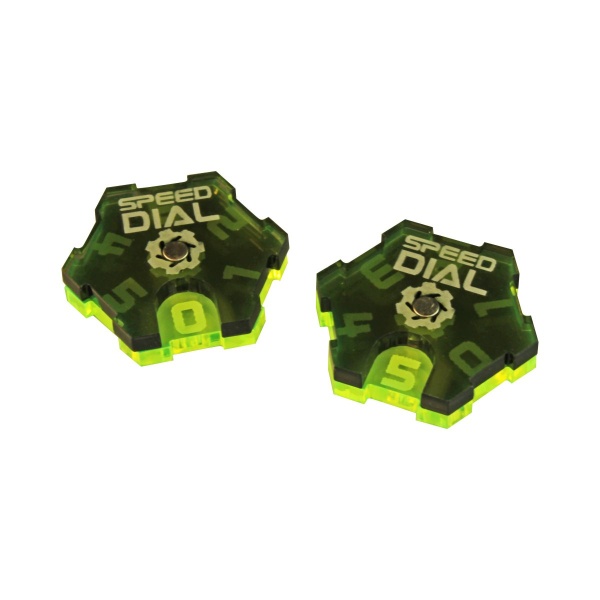 Speed Dials 0-5 SW Armada Fluorescent Green & Translucent Grey 2