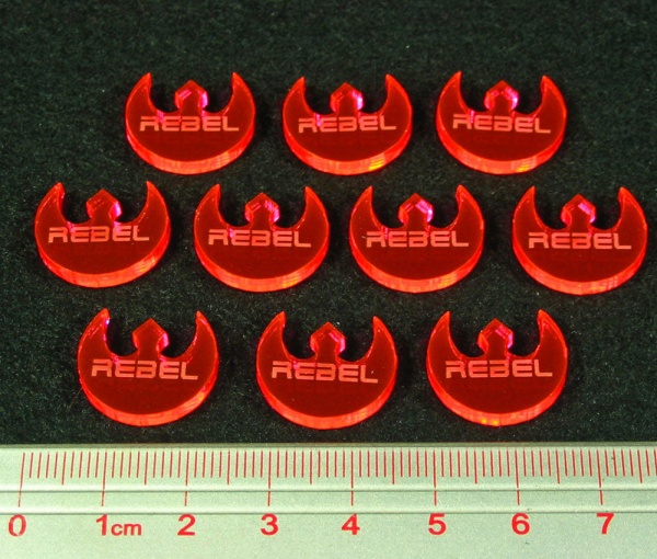 Rebel Faction Tokens Fluorescent Pink 10