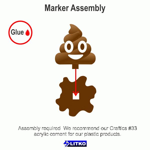 Poop Emoji Markers Brown 5