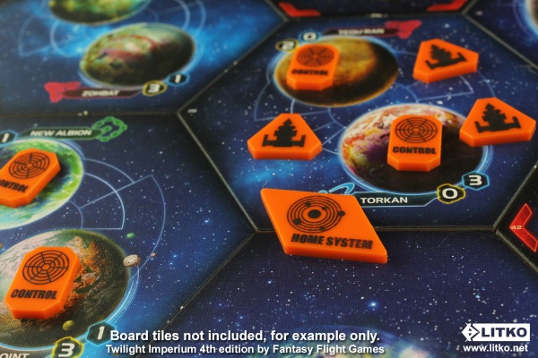 Command & Control Token Set TI4 Expansion Orange 33