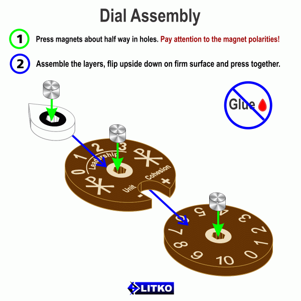 Unit Dials Compatible with Dux Bellorum Brown & White 2