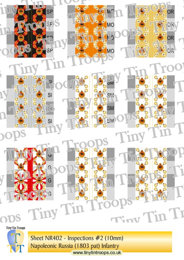 Tiny Tin Troops Flags Russian Set 10mm