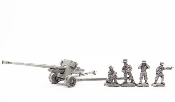 Pendraken 10mm Korean War North Korean 100mm BS-3 field gun with crew