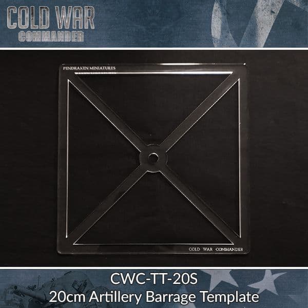 Cold War Commander 20cm Artillery Barrage template