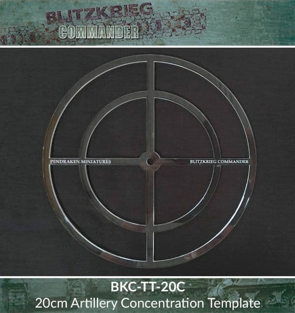 Blitzkrieg Commander 20cm Artillery Concentration template