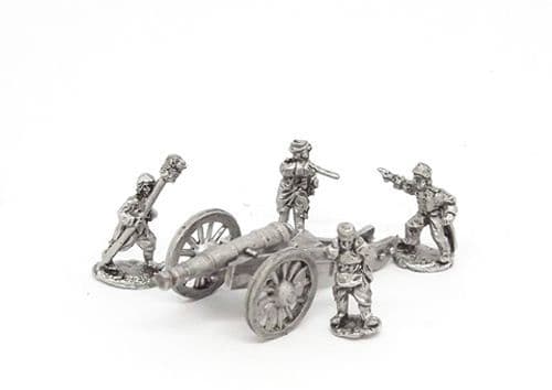Pendraken 10mm 1857-58 Indian Mutiny Mutineers 24pdr field guns with crew