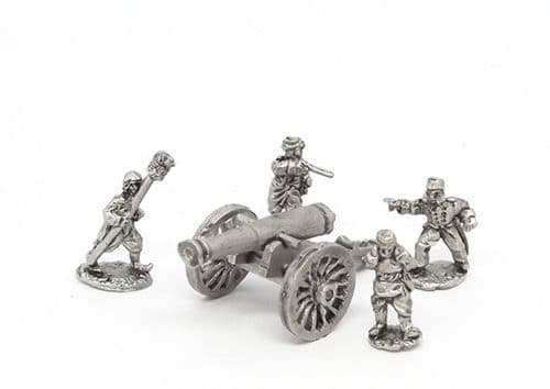 Pendraken 10mm 1857-58 Indian Mutiny Mutineers 24pdr siege guns with crew