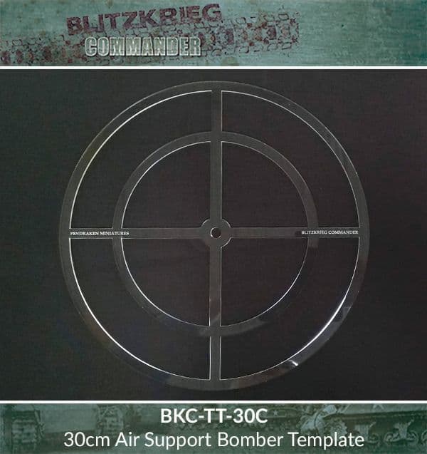 Blitzkrieg Commander 30cm Air Support Bomber template