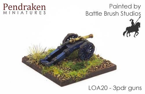 Pendraken 10mm League of Augsburg 3pdr guns