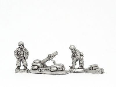 Pendraken 10mm WWII American 4.2" mortar with crew