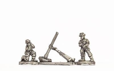 Pendraken 10mm Korean War British 4.2" mortar with tropical crew