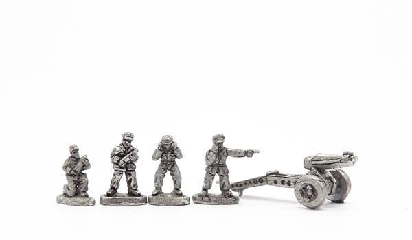 Pendraken 10mm Korean War Chinese 75mm M116 field gun with summer crew