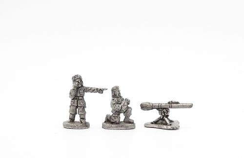 Pendraken 10mm Korean War American 75mm M20 recoilless rifle, winter crew