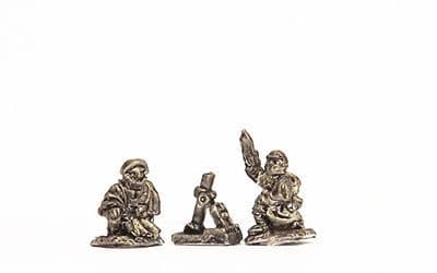 Pendraken 10mm SCW Artillery 81mm mortar with Foul Weather crew