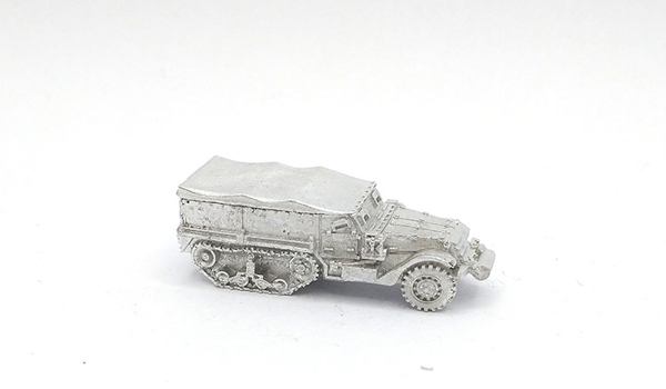 Pendraken 10mm WWII American M3A1 half-track, covered
