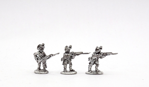 Pendraken 10mm AWI Hessian musketeers, firing