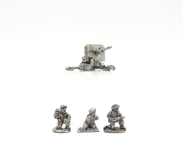 Pendraken 10mm WWII British 2-pdr QF AT gun with NW Europe crew (2)