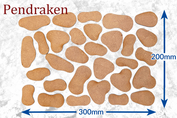 Small Terrain Bases, contains 30 bases in 2mm MDF
