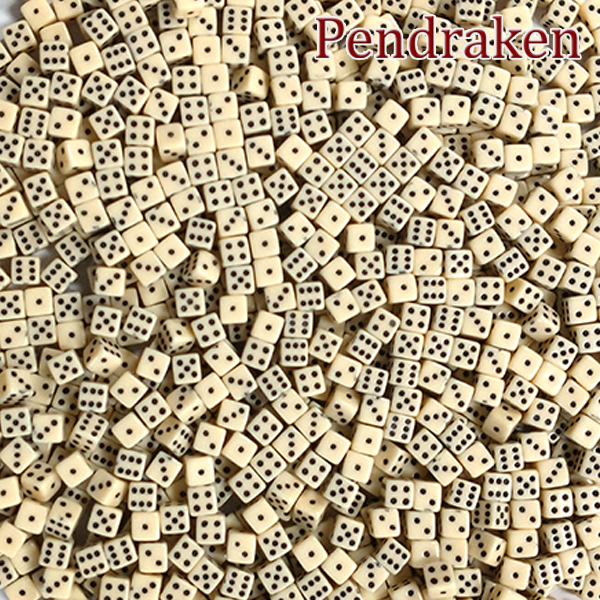 5mm Dice Ivory