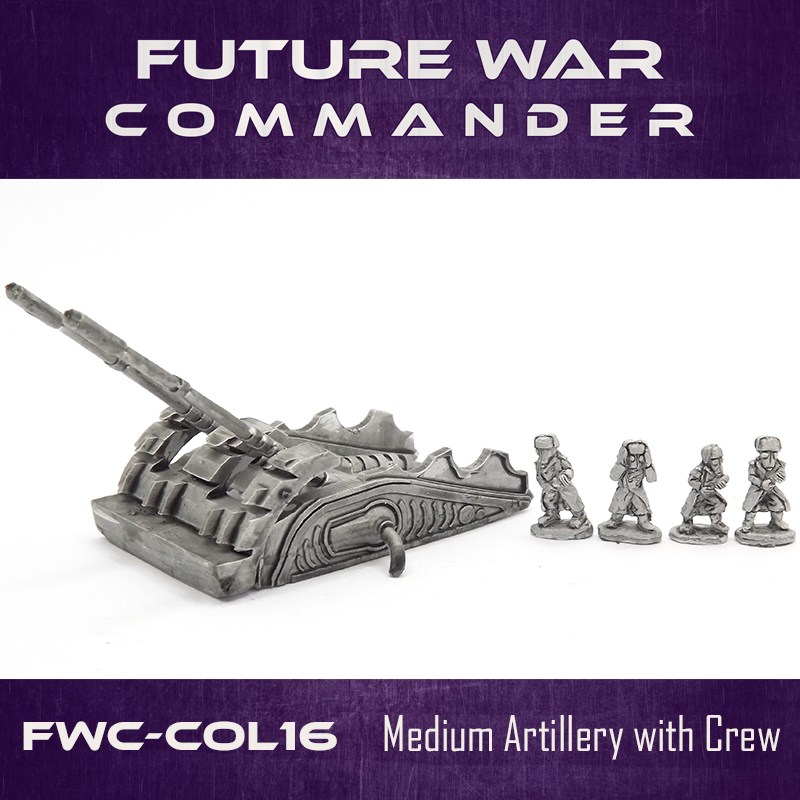Pendraken 10mm SCI-FI Human Collective Medium artillery with crew