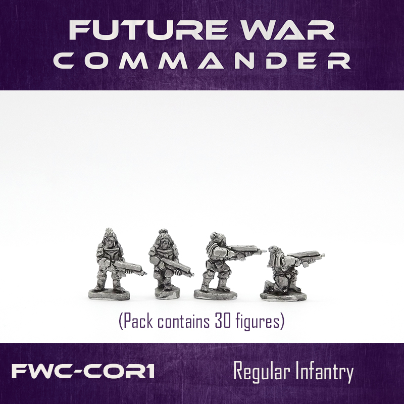 Pendraken 10mm SCI-FI Human Corporate Regular infantry