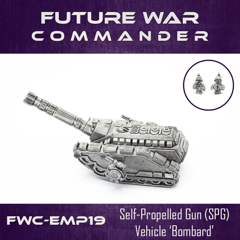Pendraken 10mm SCI-FI Human Empirical SPG Vehicle Bombard