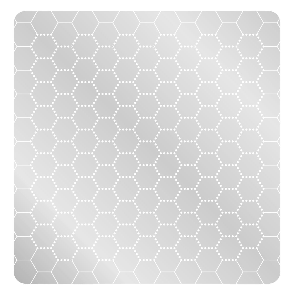 1& Hex Grid Stencil Dot Pattern