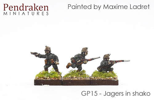 Pendraken 10mm WWI German Jager, shako