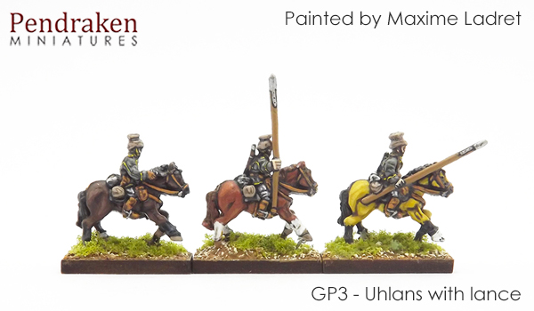 Pendraken 10mm WWI German Uhlan cavalry, lance