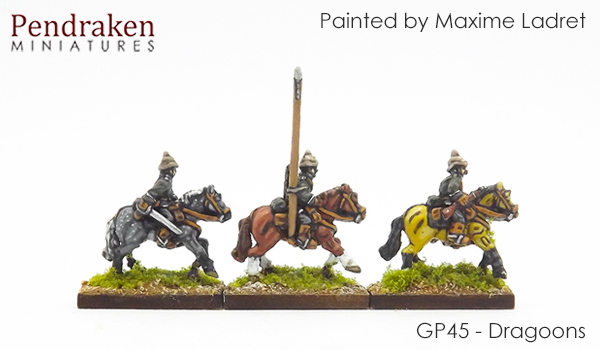 Pendraken 10mm WWI German Dragoons