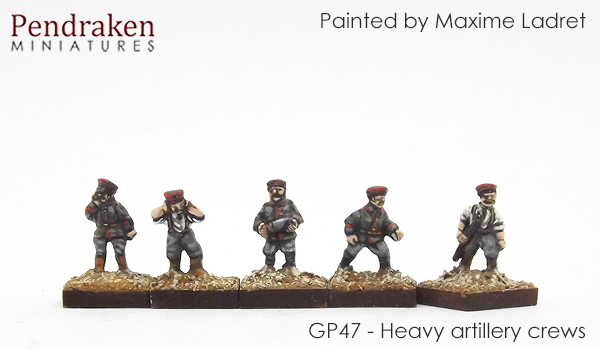 Pendraken 10mm WWI German Heavy artillery crews