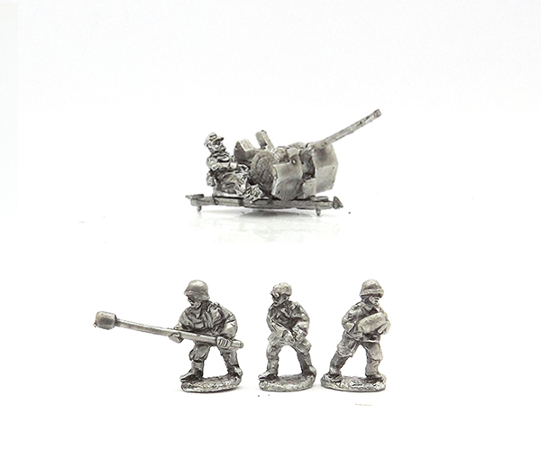 Pendraken 10mm WWII German 2cm Flak 30/38 AA gun with Early crew (1)