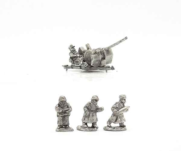 Pendraken 10mm WWII German 2cm Flak 30/38 AA gun with Winter crew (1)