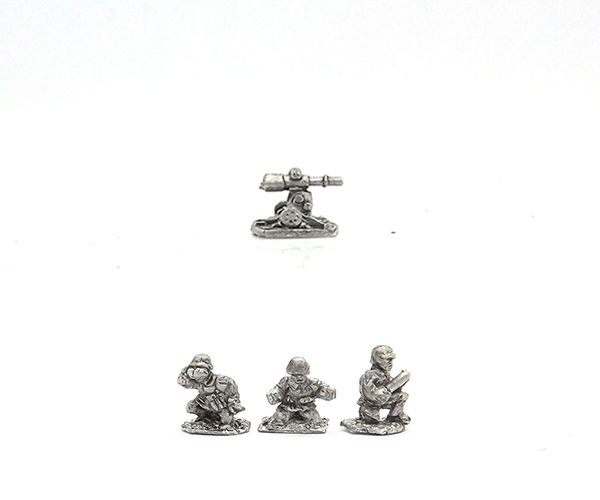 Pendraken 10mm WWII German 7.5cm LG40 recoilless gun with SS crew (2)