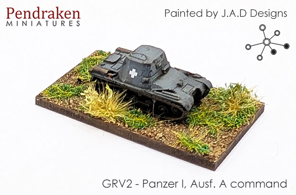 Pendraken 10mm WWII German Panzer I, Ausf A. command