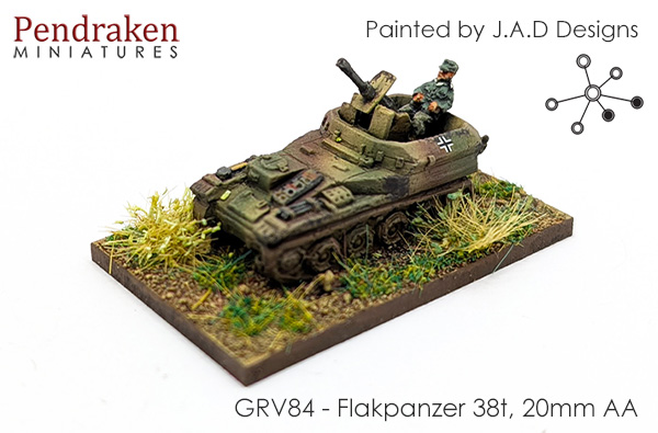 Pendraken 10mm WWII German Flakpanzer 38t, 20mm AA
