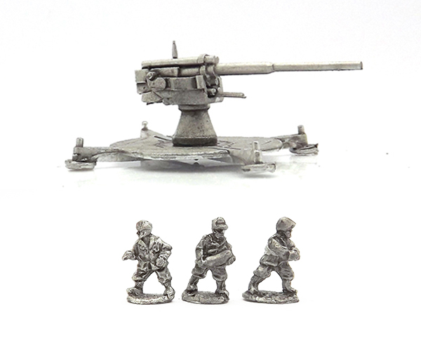 Pendraken 10mm WWII Italian 90mm Cannone da 90/53 AA gun with Italy ...