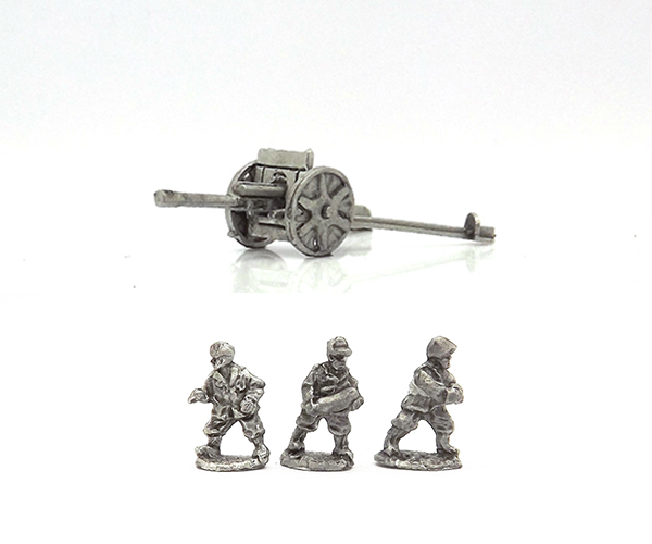 Pendraken 10mm WWII Italian 75mm Cannone da 75/32 modello 37 field gun ...