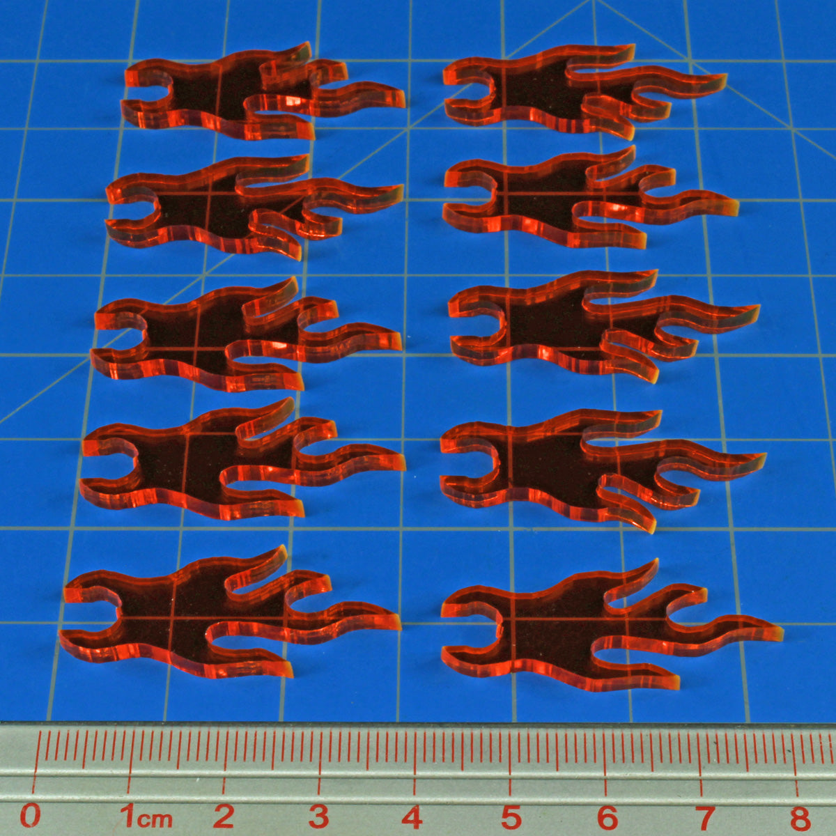 Fire Indicators Clips WoG Stackable Pegs Fluorescent Amber 10