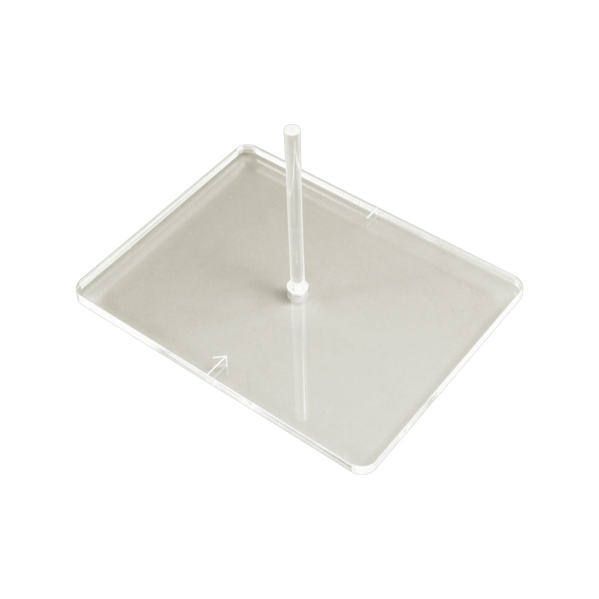 Flight Stand 67x87mm Rounded Corners WoG etching 2& Peg Clear