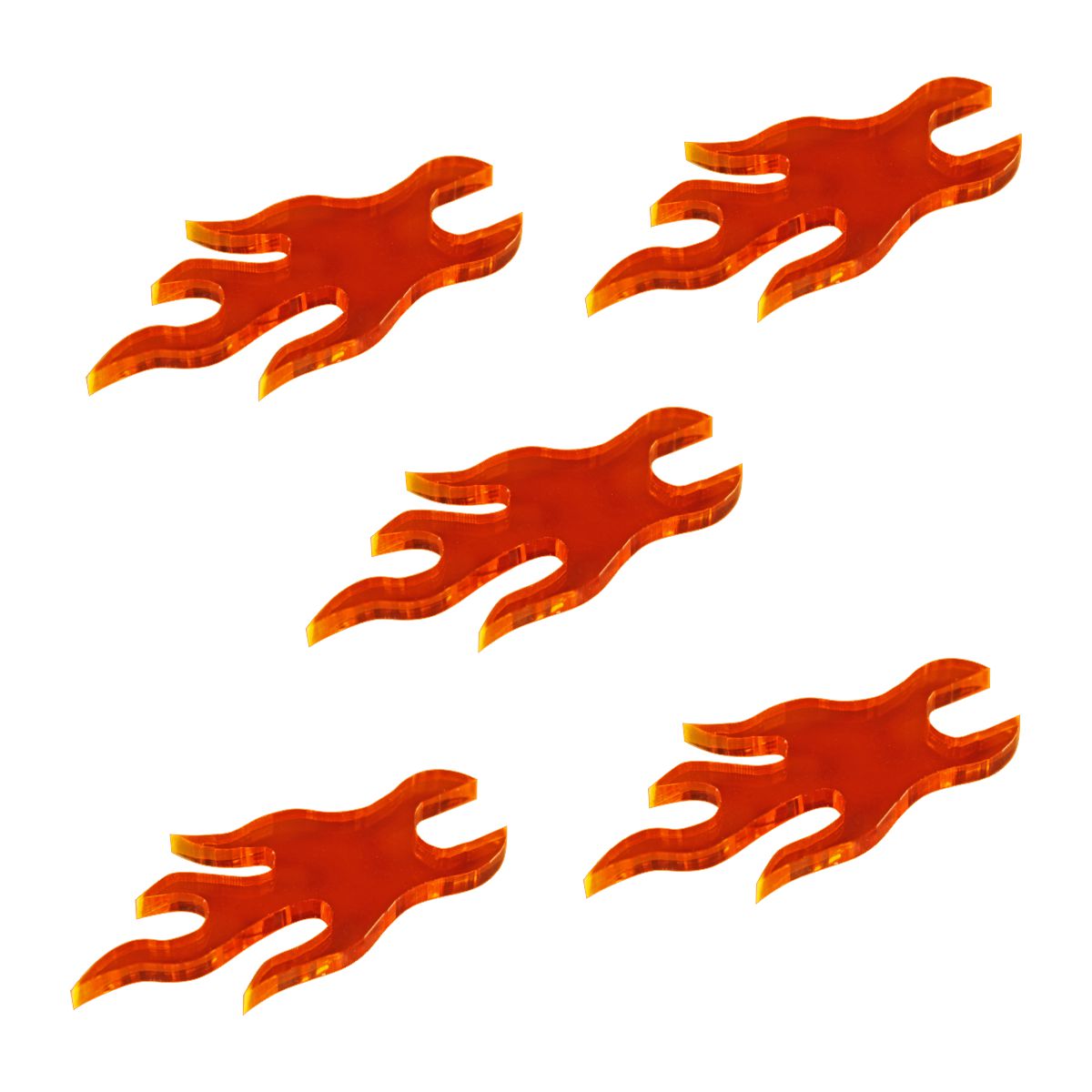 Heavy Duty Peg Fire Indicators Fluorescent Amber 5